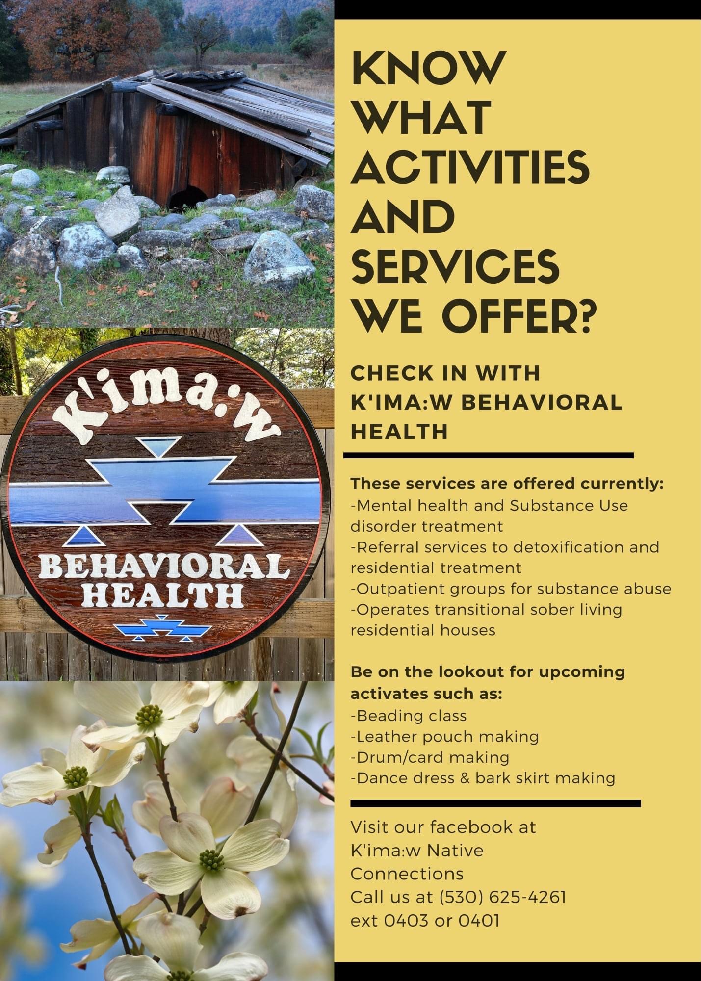 Behavioral Health | K'ima:w Medical Center CA